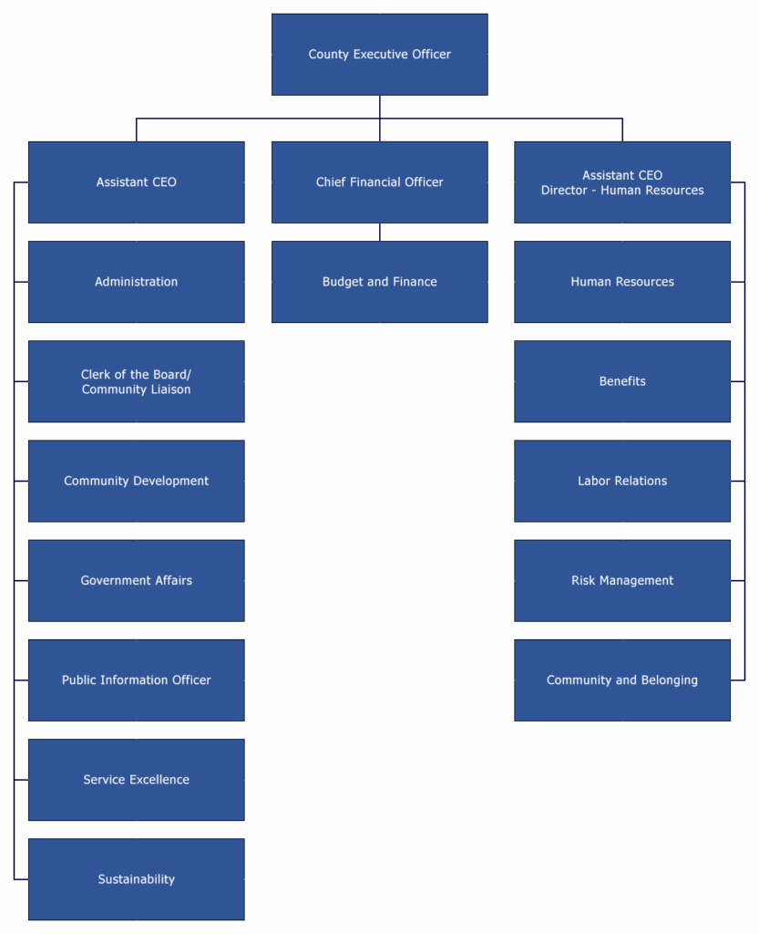 Oranizational Chart – County Executive Office